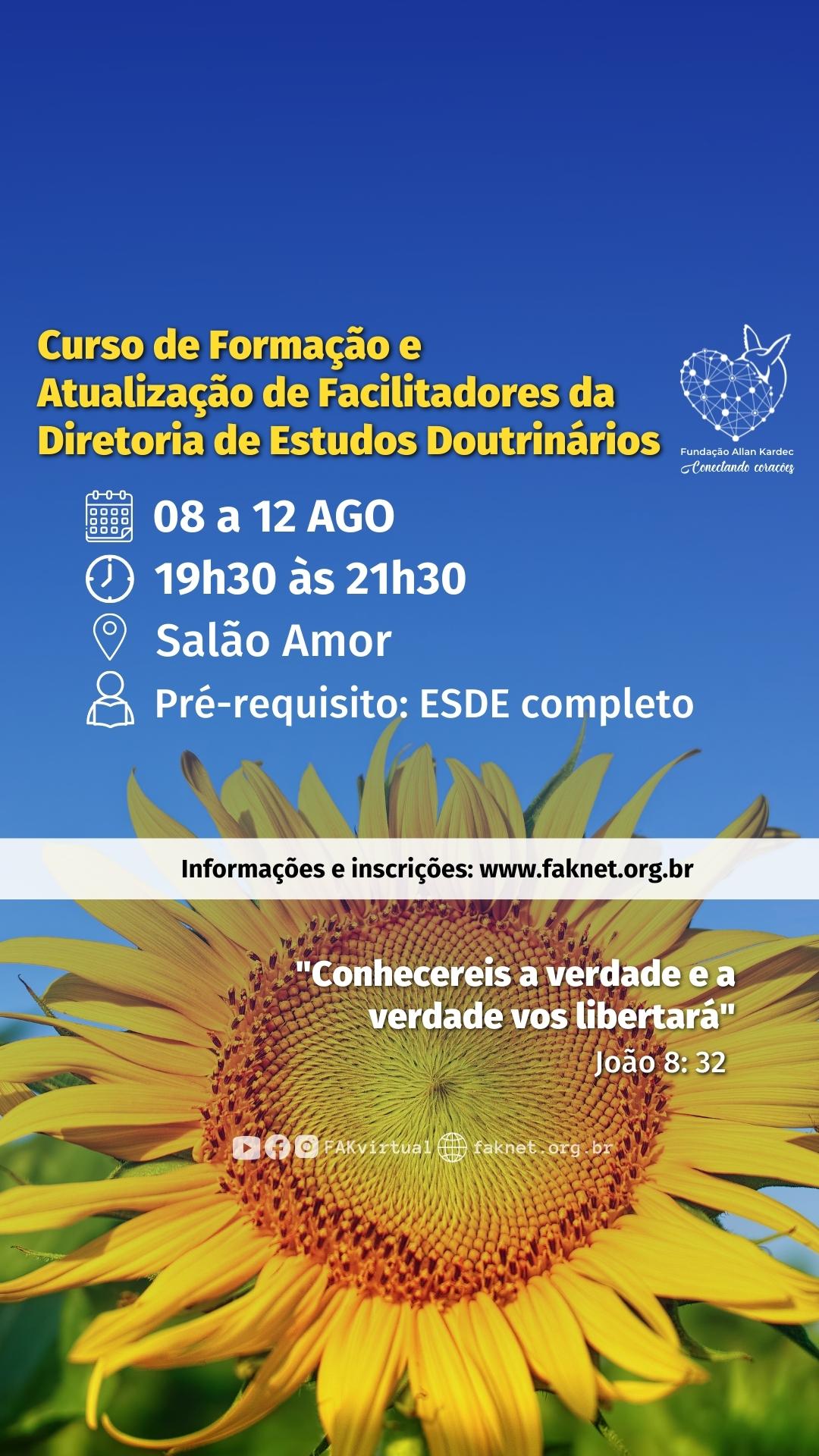 Curso de Formação e Atualização de Facilitadores da Diretoria de ... Curso de Formação e Atualização de Facilitadores da Diretoria de ...